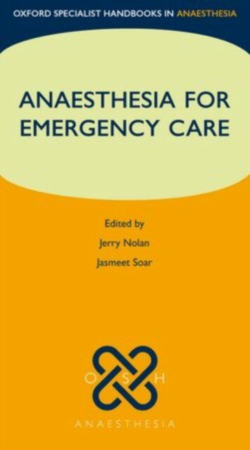 Anaesthesia for Emergency Care