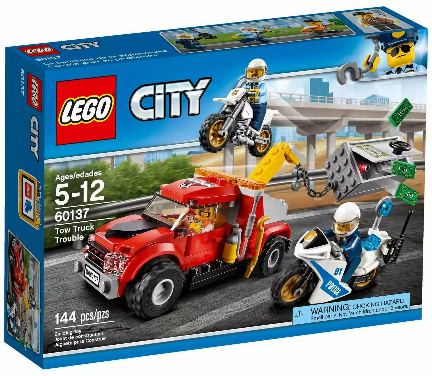 Конструктор LEGO CITY 60137 Побег на буксировщике