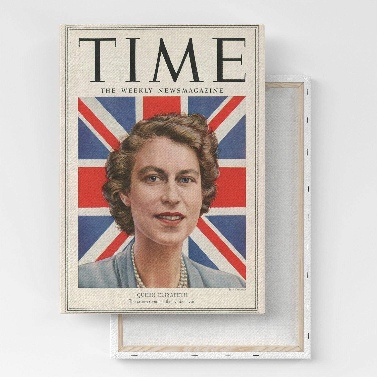 Картина на холсте, репродукция / Queen Elizabeth II - Time The 50S / Размер 40 x 53 см