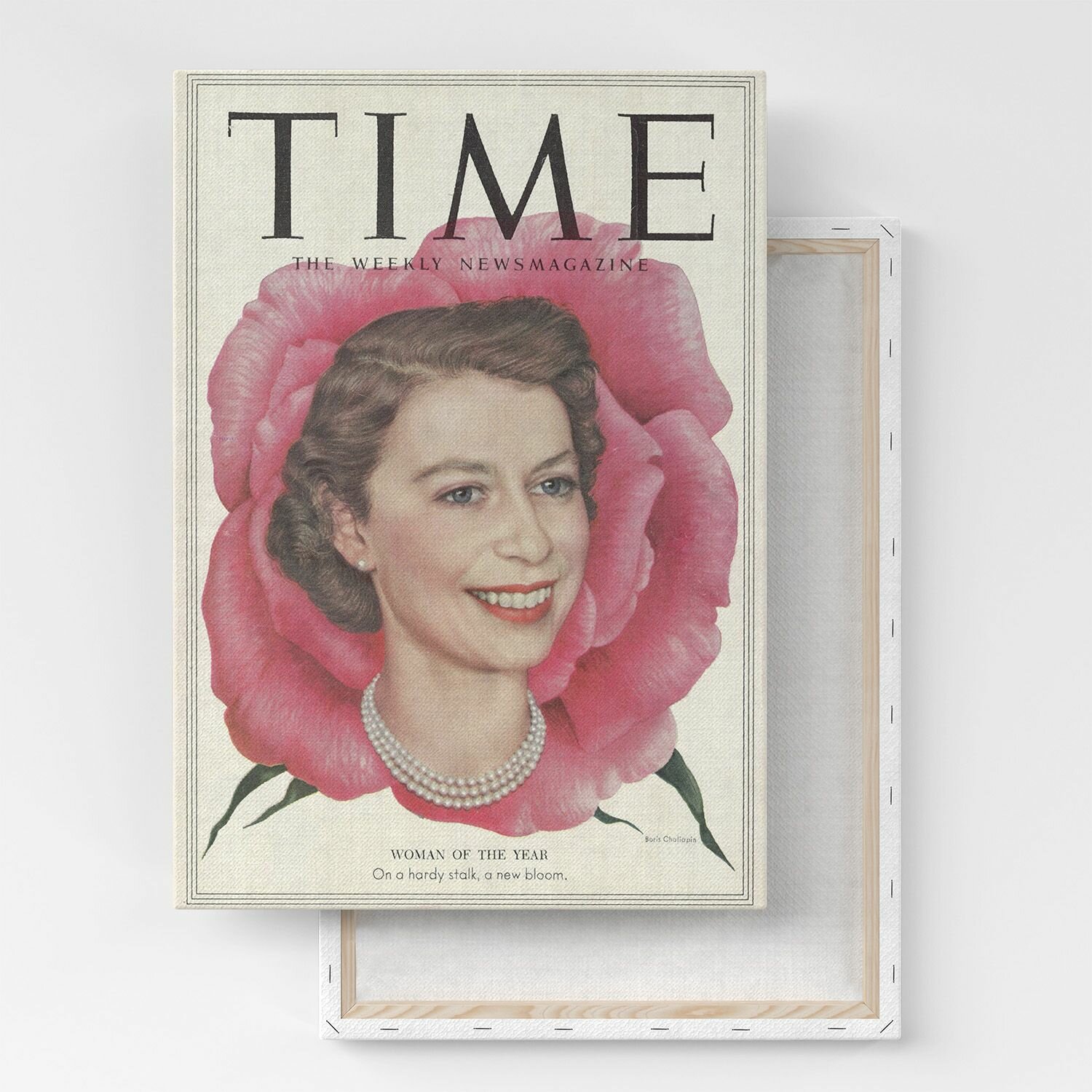Картина на холсте, репродукция / Queen Elizabeth II - Time The 50S / Размер 40 x 53 см