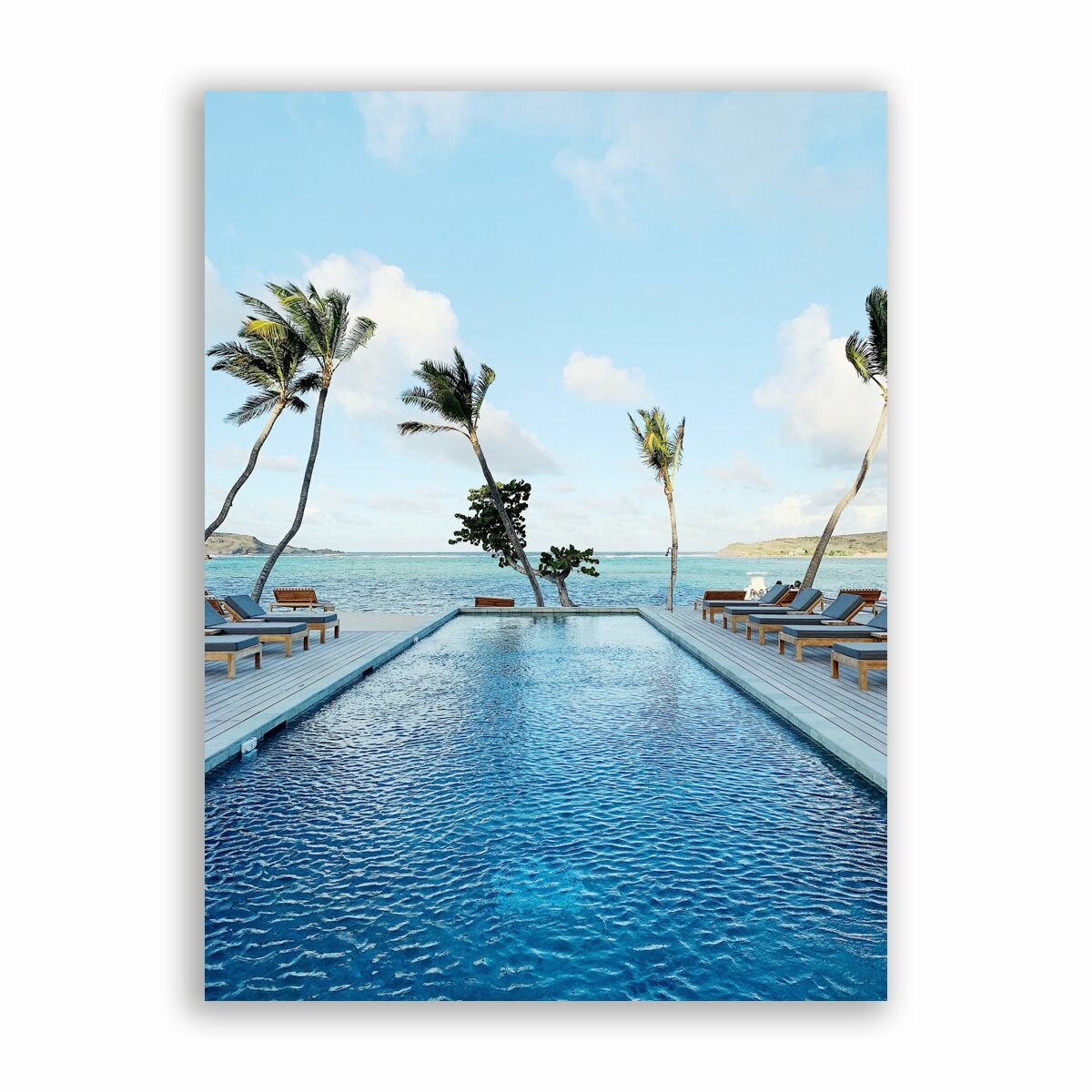 Постер, плакат на бумаге / Бассейн / Размер 30 x 40 см