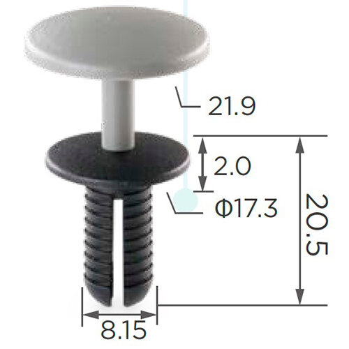 Клипса нажимная распорная универсальная 774422