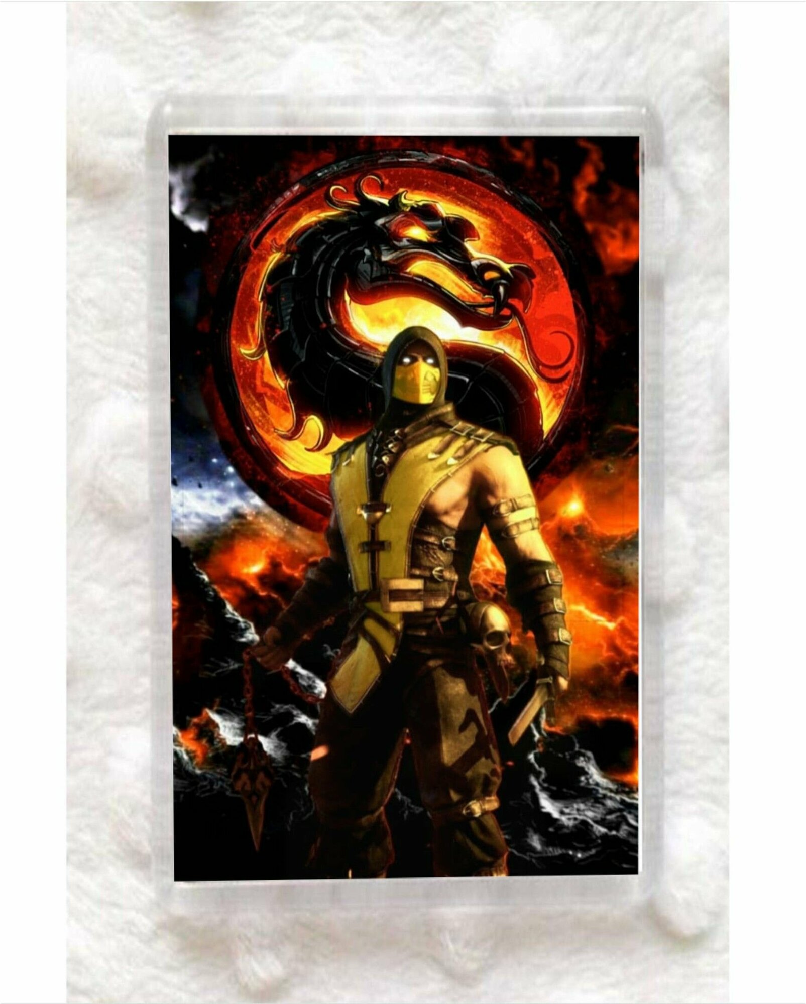 Магнит акриловый с принтом "Мортал Комбат", Mortal Kombat