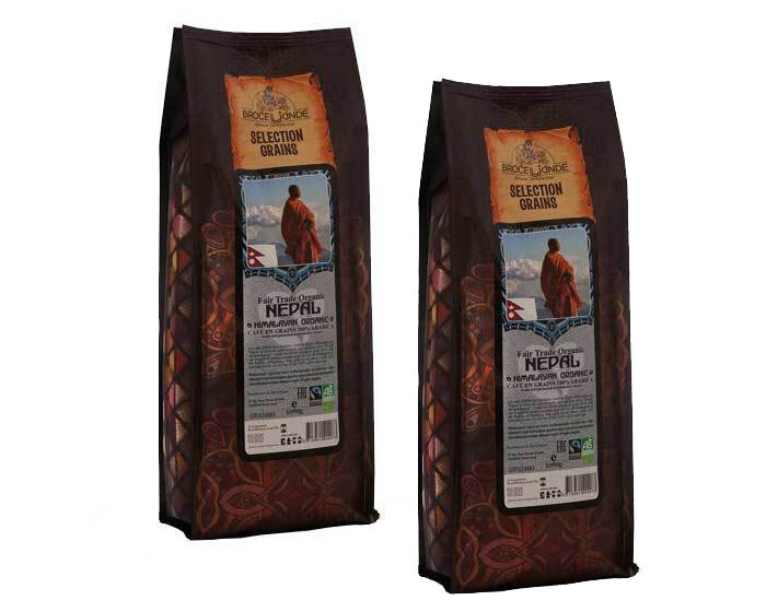 Кофе в зернах "Broceliande" Nepal Organic, арабика, средняя обжарка, Непал, 1кг, 2шт