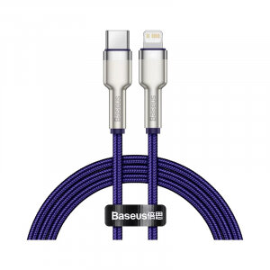 Кабель Baseus Cafule Series Metal Data Cable Type-C to iP PD20W Fast Charge 1m Purple (CATLJK-A05)