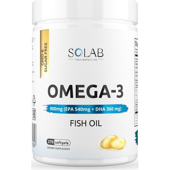 БАД Solab Omega-3 900 мг 270 капсул