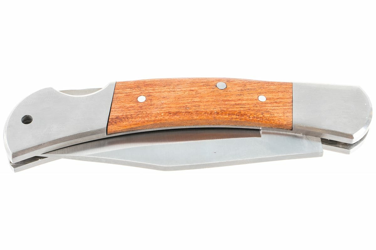 STAYER складной нож с деревянными вставками большой 47620-2_z01 для повседневного использования