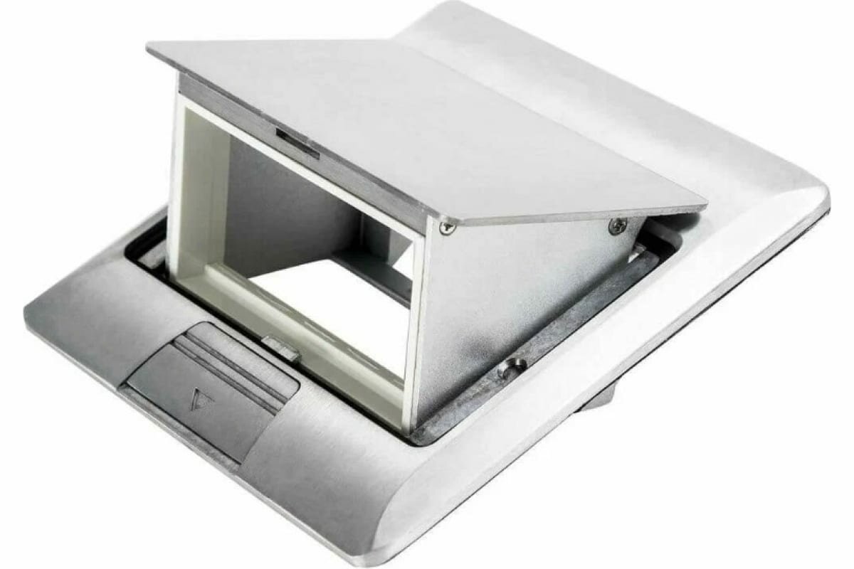 Экопласт Люк в пол на 2 модуля LUK 2AL 45х45 мм стальной 70021 для монтажа