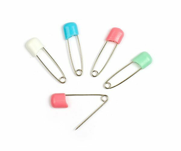 Булавки английские с безопасным замком (булавки для пододеяльника) 35 мм (144 штуки)