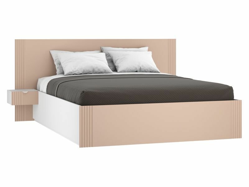 Кровать "Санторини 2" 160х200 Роза