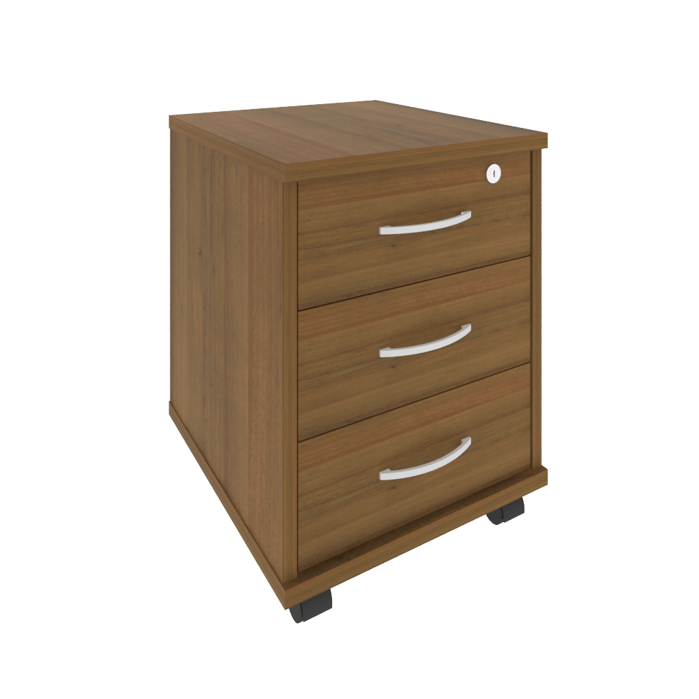 Тумба мобильная с замком Рива Riva А. ТМ-3 Орех гварнери 420*450*556