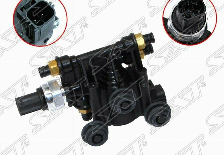 SAT ST-RVH000046 Блок клапанов пневмоподвески LAND ROVER SPORT 3/4 05-13/DISCOVERY III 04-09
