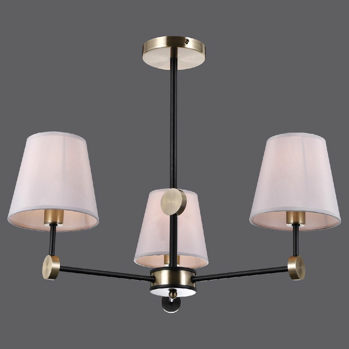 Люстра на штанге Illumico IL0394-3CSQ-24 BK AB CASTOR