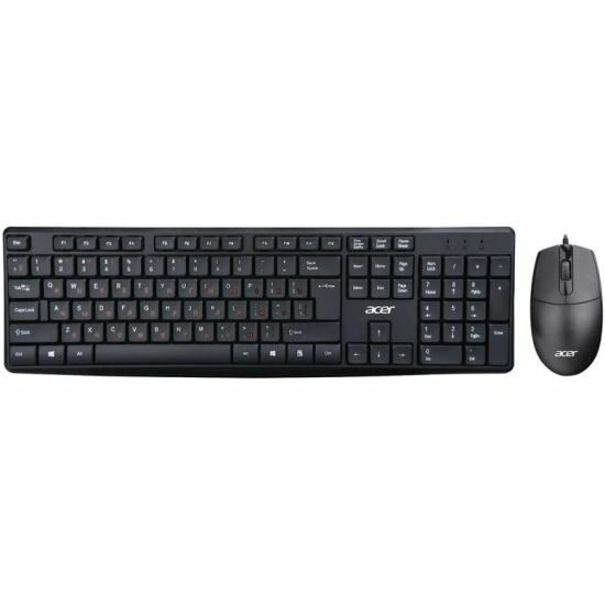 Клавиатура + мышь Acer OMW141 черный (ZL. MCEEE.01M)