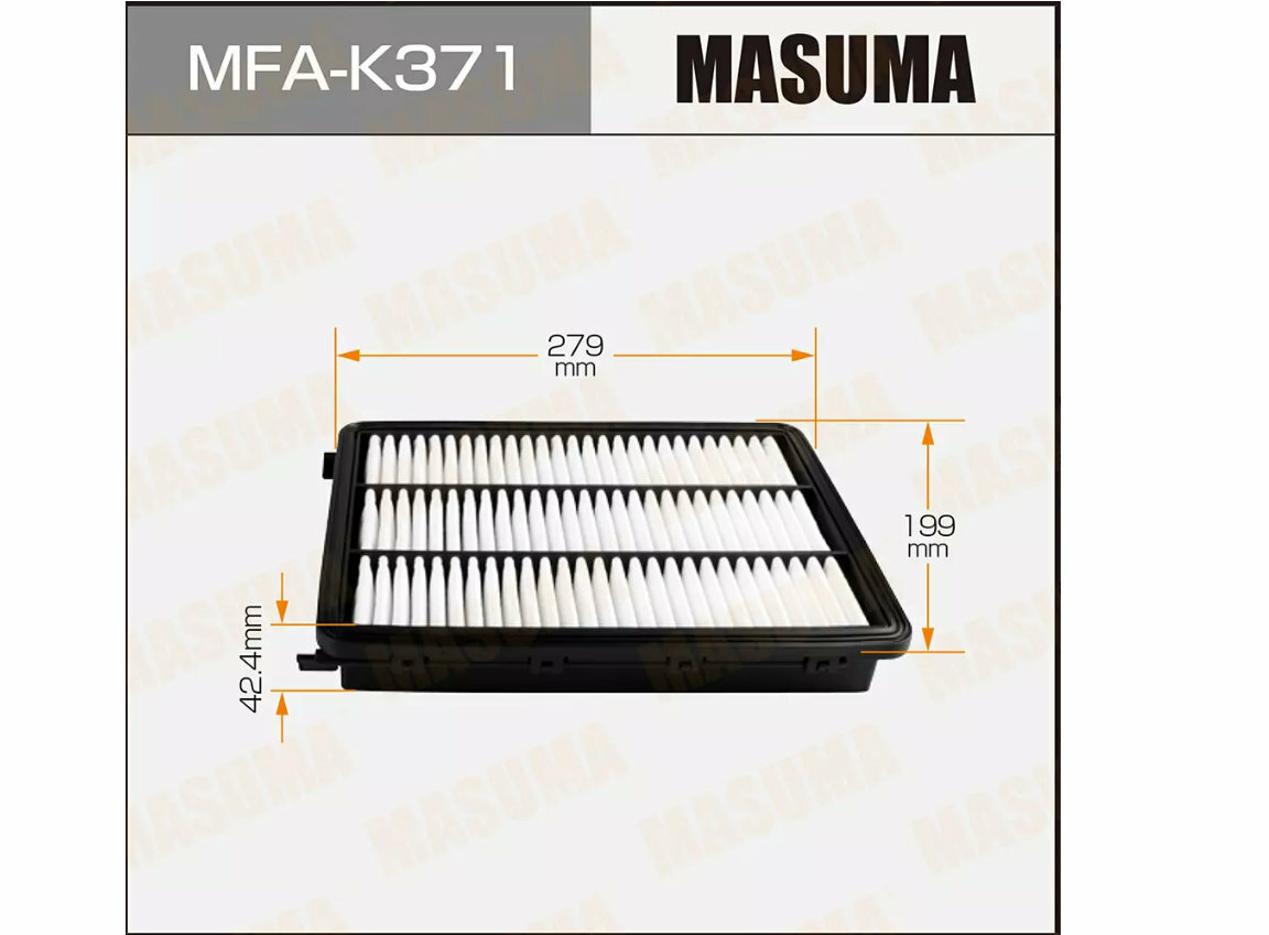 Фильтр воздушный Masuma арт. mfak371