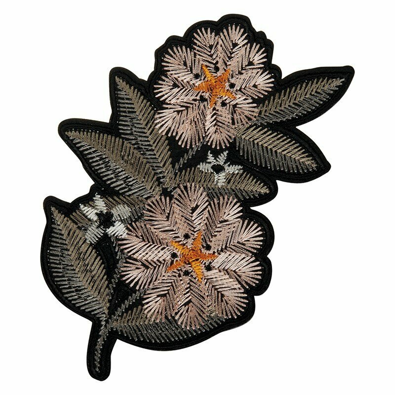 HKM 39319 Термоаппликация "Цветы розовые", 11.2 х 13.1 см