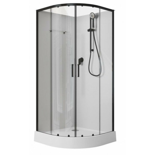 Душевая кабина Aquanet Passion EVO 100R Black 100x100