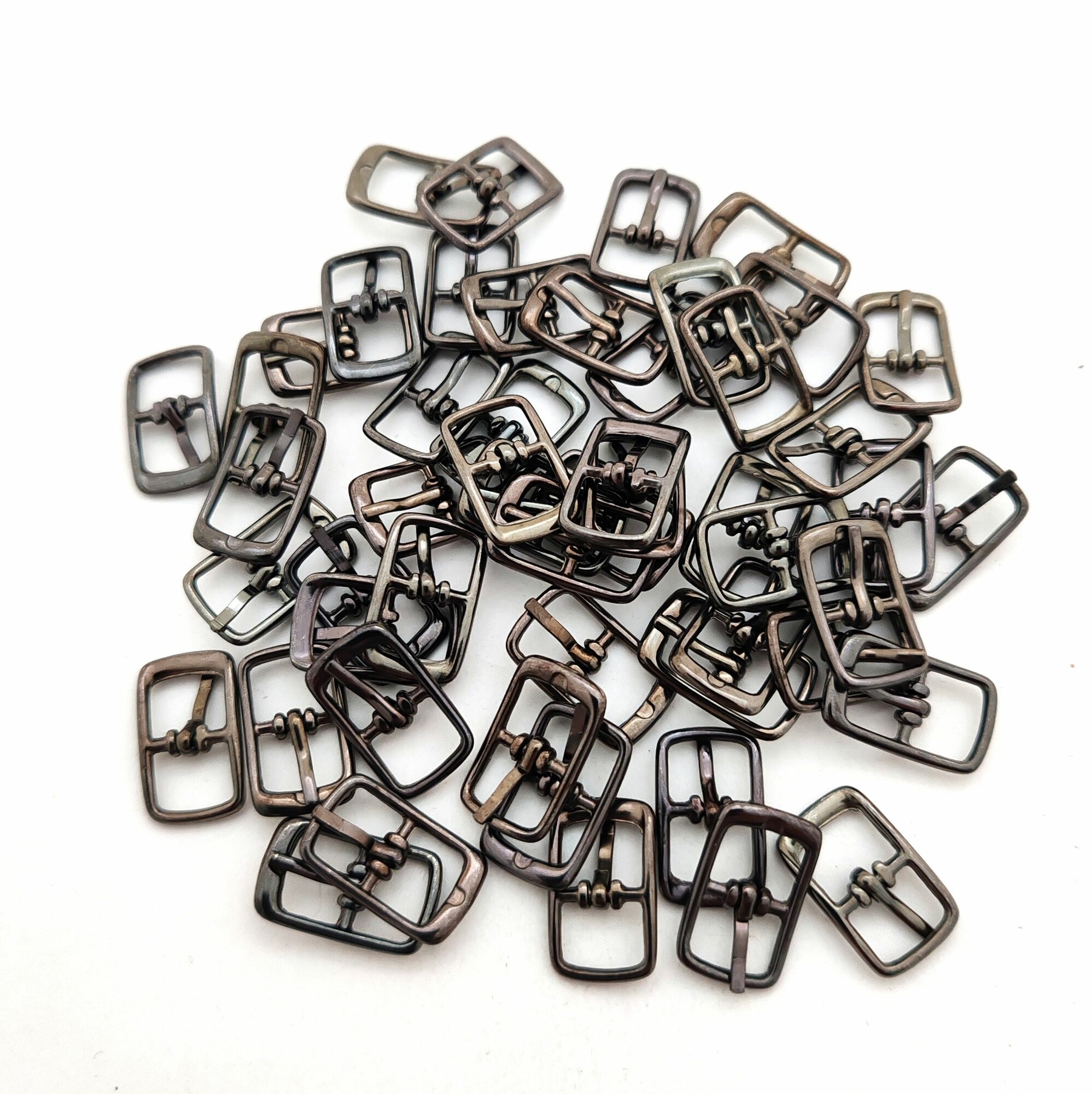 Пряжки Нева Партнер 8мм, 50шт, прочные, черный никель