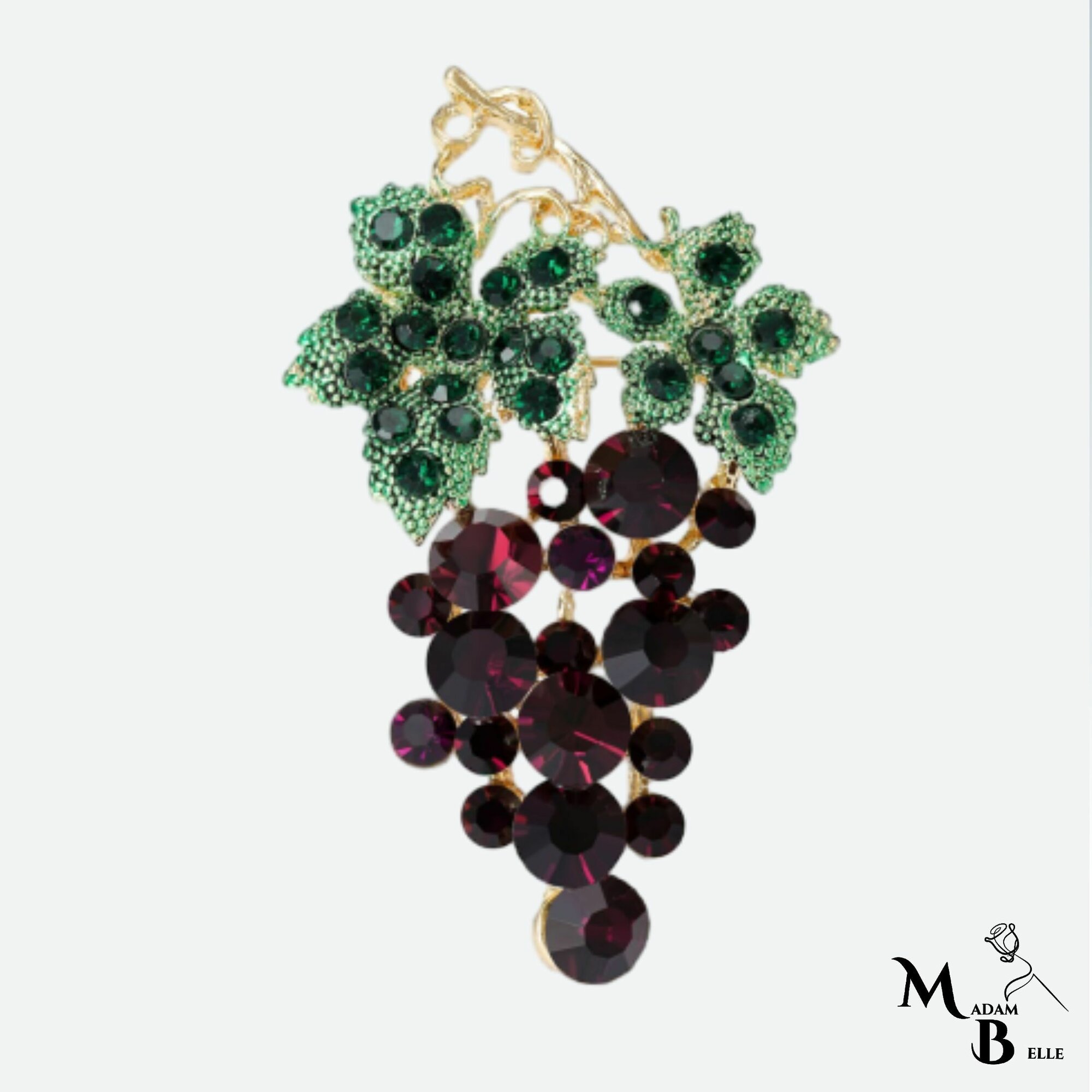 Спелый виноград (бордовый). Талисман изобилия. Украшения на подарок для мамы. Букет