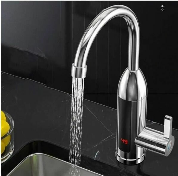 Водонагреватель проточный электрический / Кран нагреватель для горячей воды / Cмеситель с водонагревателем