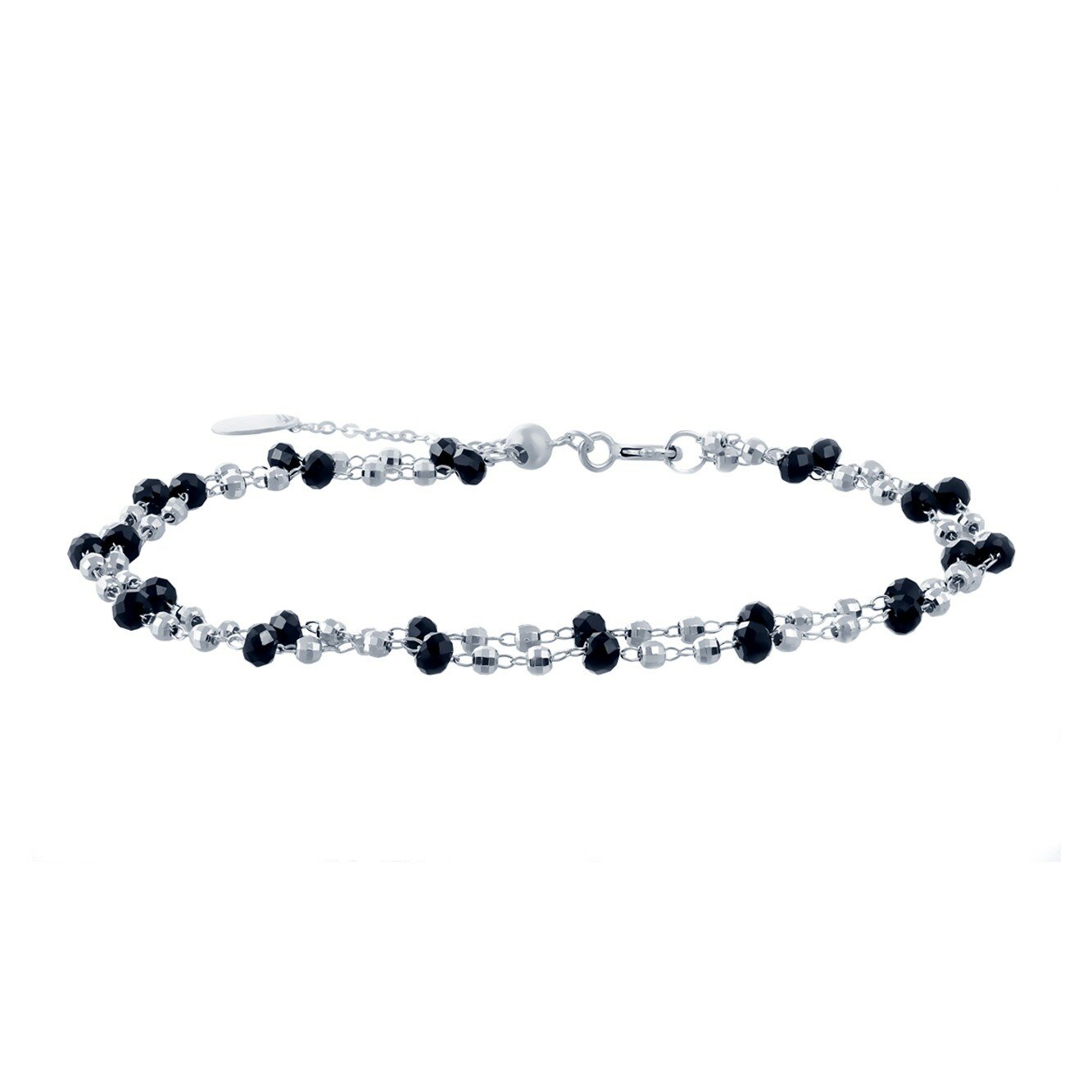 Браслет, серебро, 925 проба, шпинель