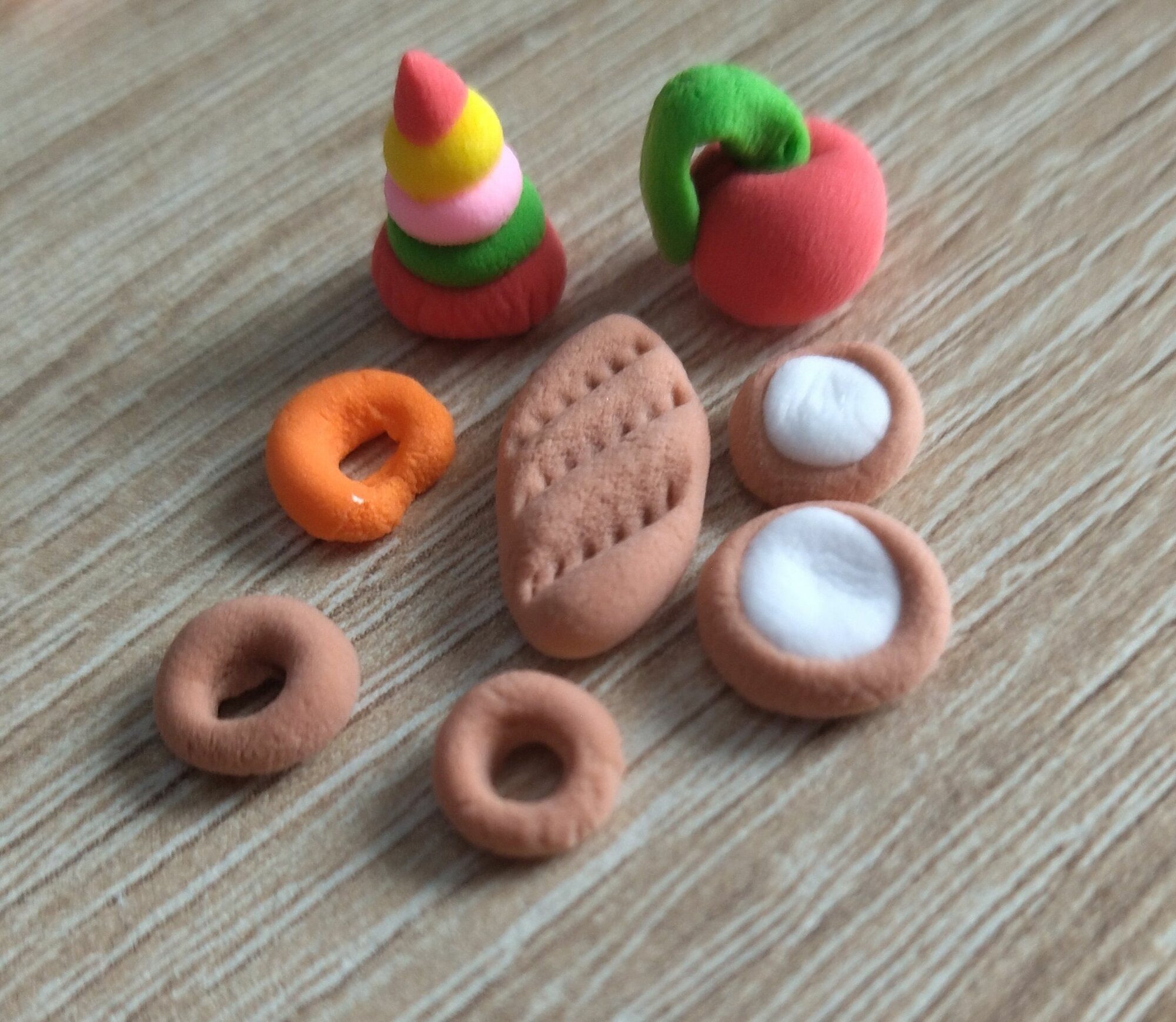 Набор миниатюр для ватной игрушки, 8 шт