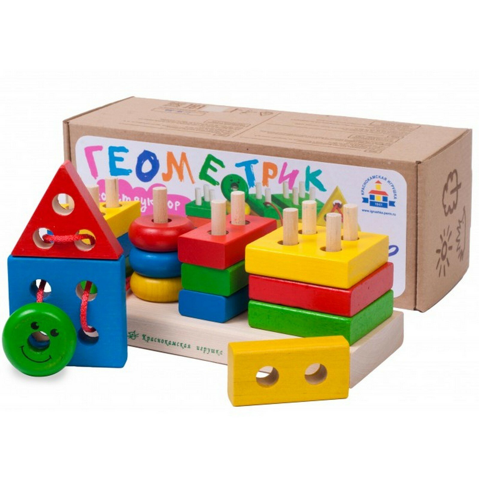 Конструктор «Геометрик», толщина элемента — 1.5 см