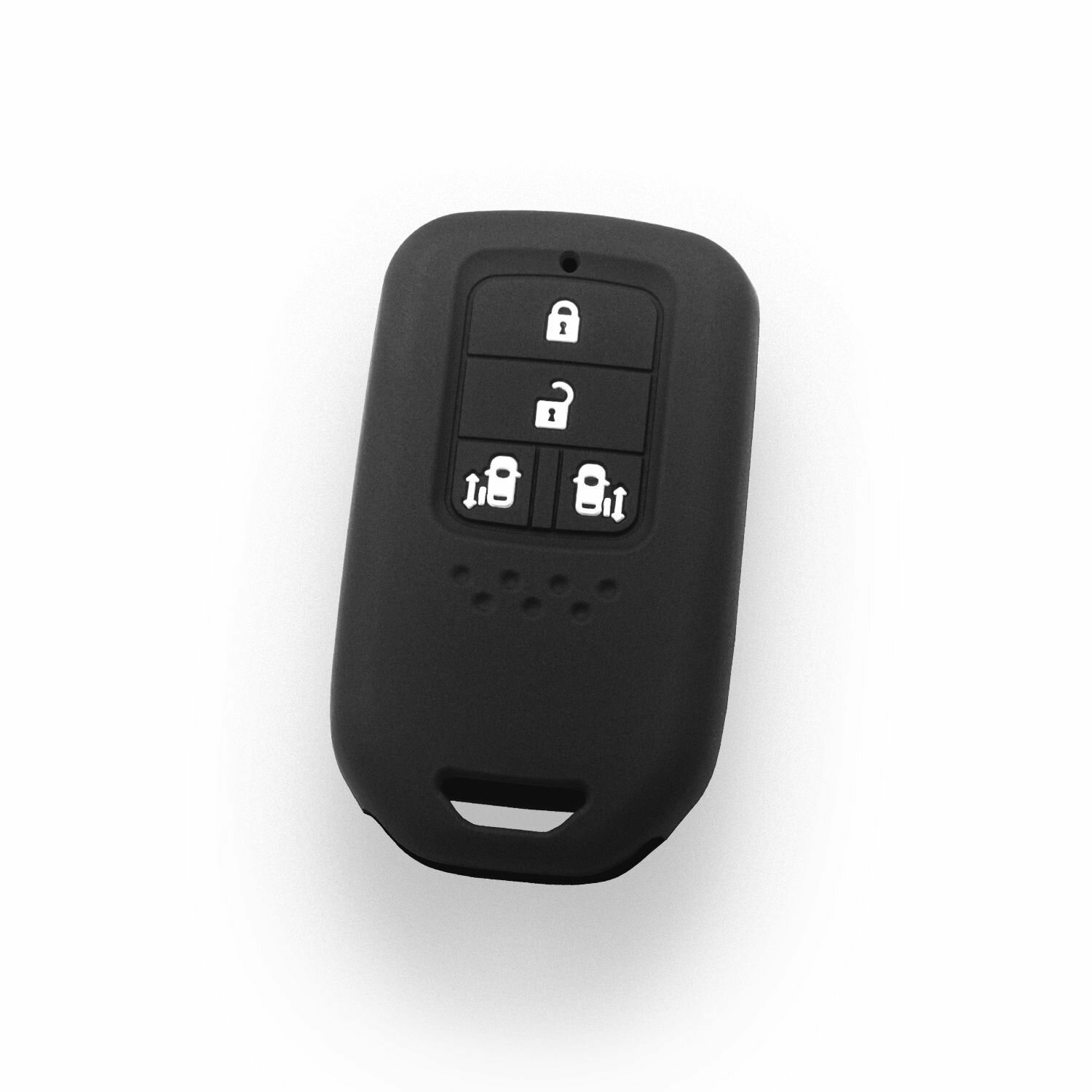 Чехол для ключа Honda, 4 кнопки, Силиконовый Черный