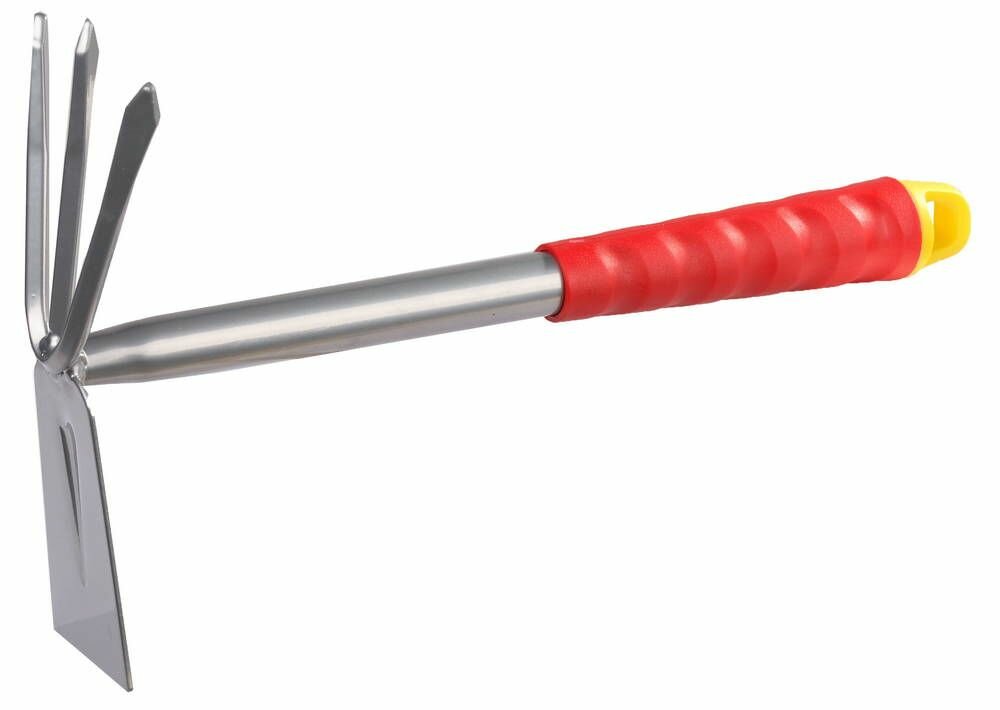Садовая мотыжка GRINDA, 305 мм, 3 зубца, прямое лезвие, коннекторная система 8-421435_z01