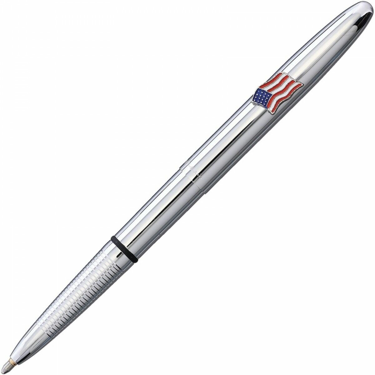 Космическая шариковая ручка Fisher Space Pen Bullet (American Flag Chrome)