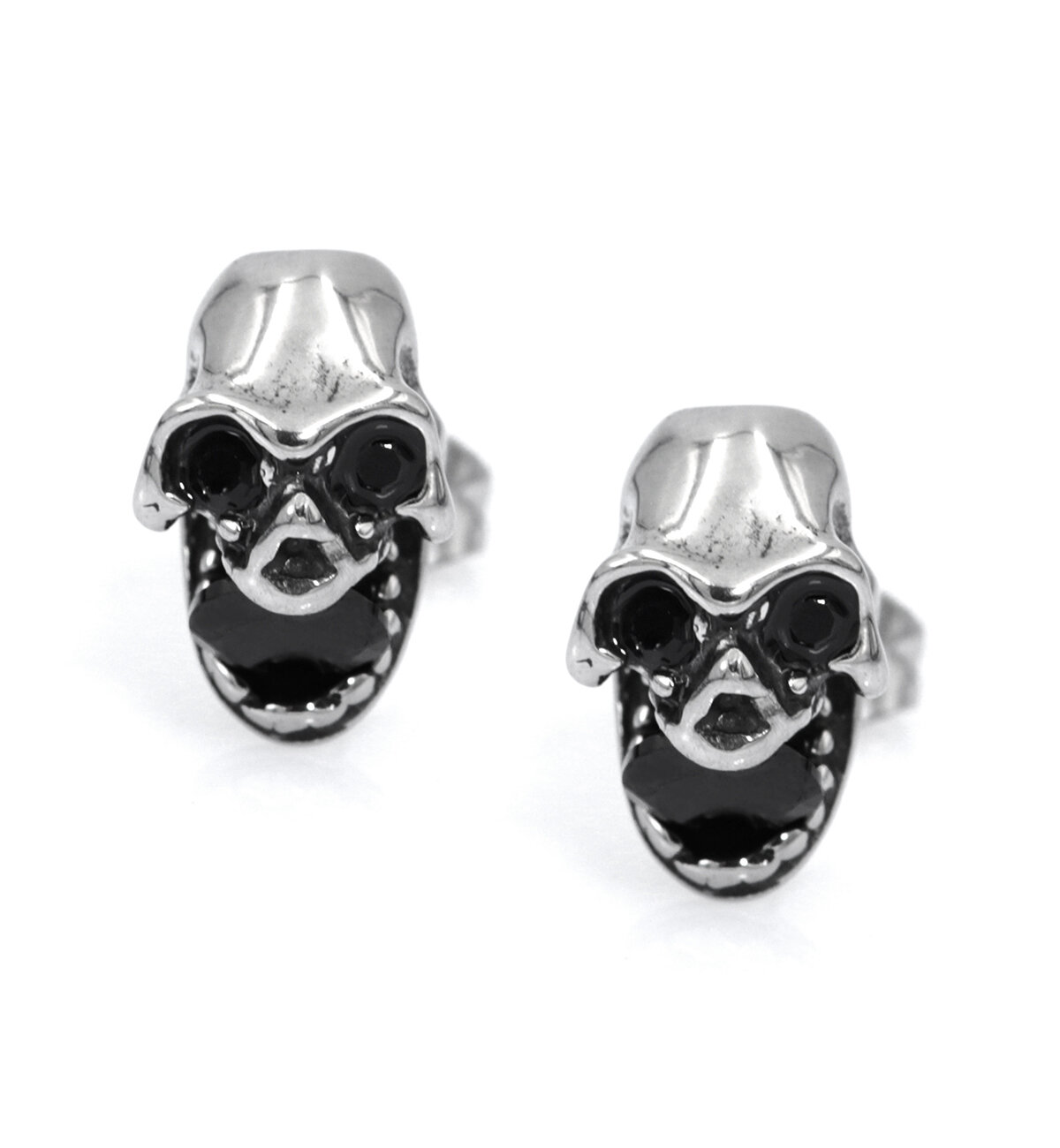 Серьги пусеты, кристалл