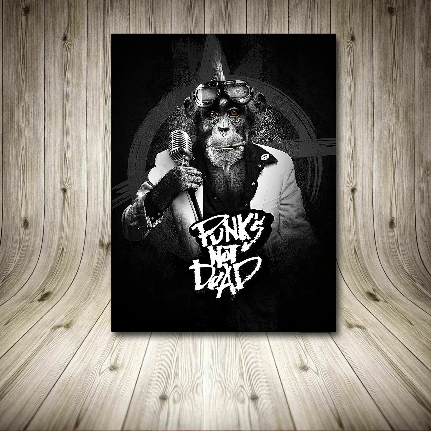 Картина интерьерная на холсте 80х120 см. Punks not dead
