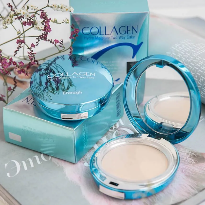 Пудра для лица Enough Collagen Hydro Moisture Two Way Cake, увлажняющая, SPF 25, тон 13, 26 г