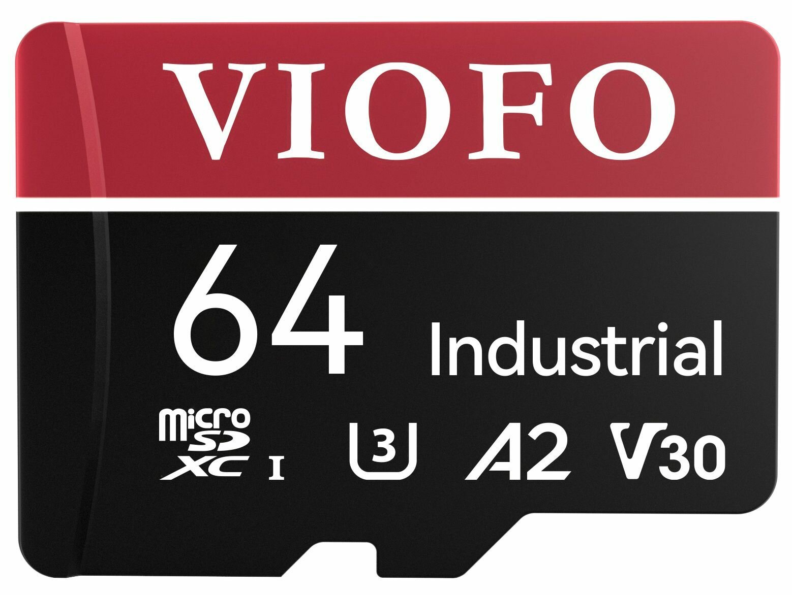 Промышленная карта памяти VIOFO MicroSDXC 64Гб - U3, A2, V30, с адаптером