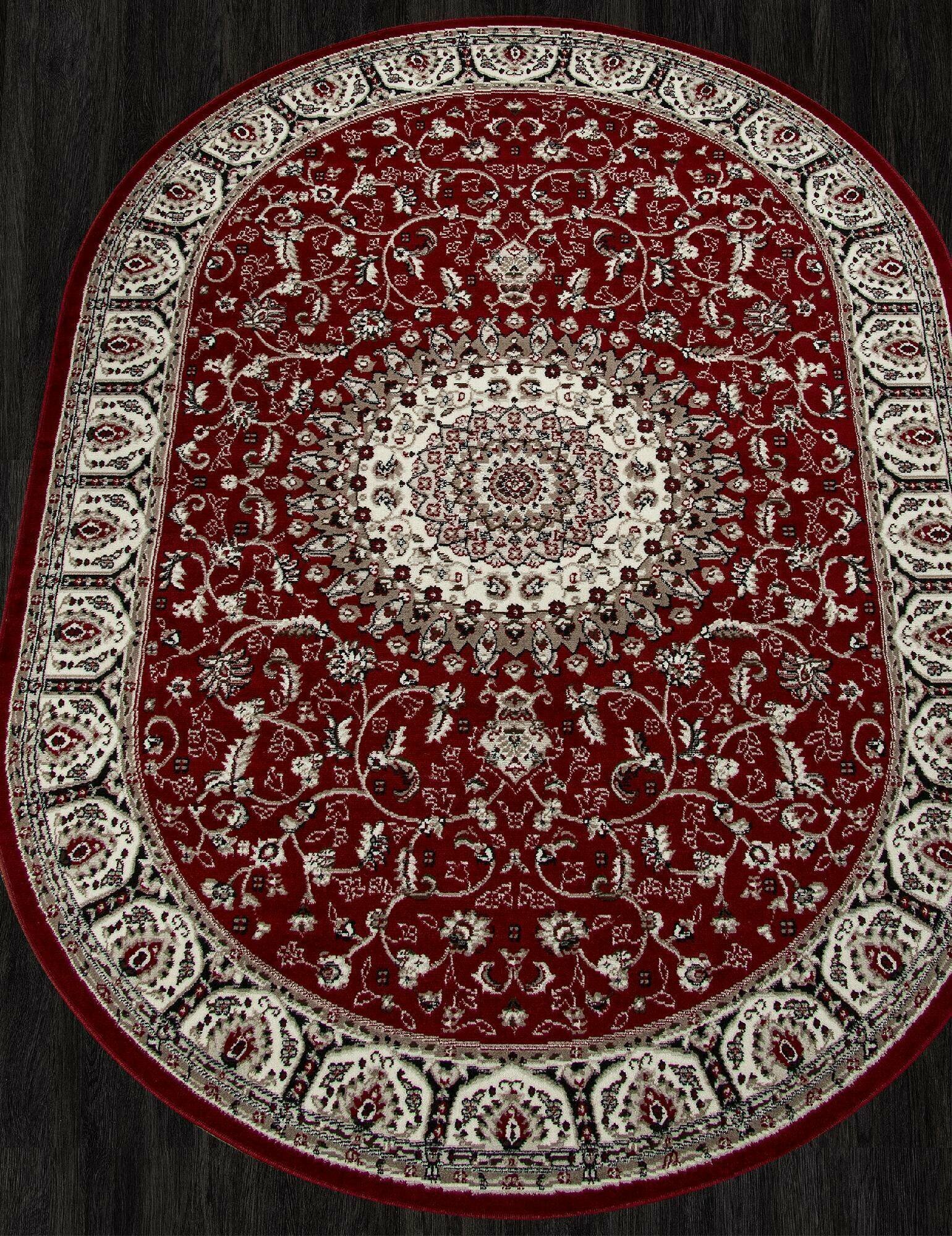 Ковер Овальный на пол в гостиную в спальню 250х400 см классический ворс 7 мм 395984 ковренок