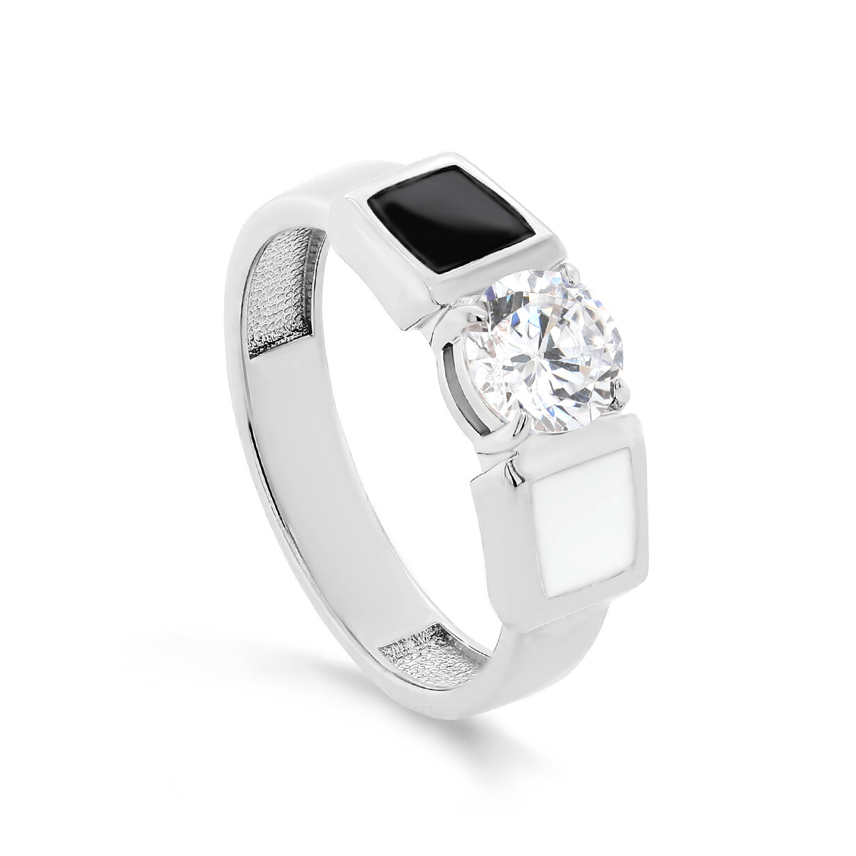 Кольцо, серебро, 925 проба, фианит