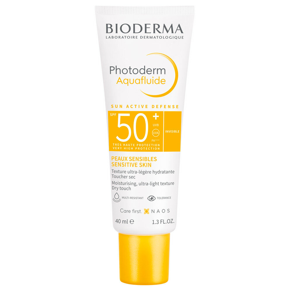 Биодерма фотодерм Солнцезащитный крем Аквафлюид SPF 50+, 40 мл | BIODERMA Photoderm Aquafluide SPF50+ Neutre
