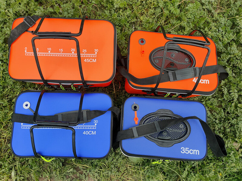 Ведро для рыбы, контейнер для живой рыбы, рыболовный ящик, складное рыболовное ведро из утолщенного ЭВА, цельный формованный ящик для хранения рыбы.