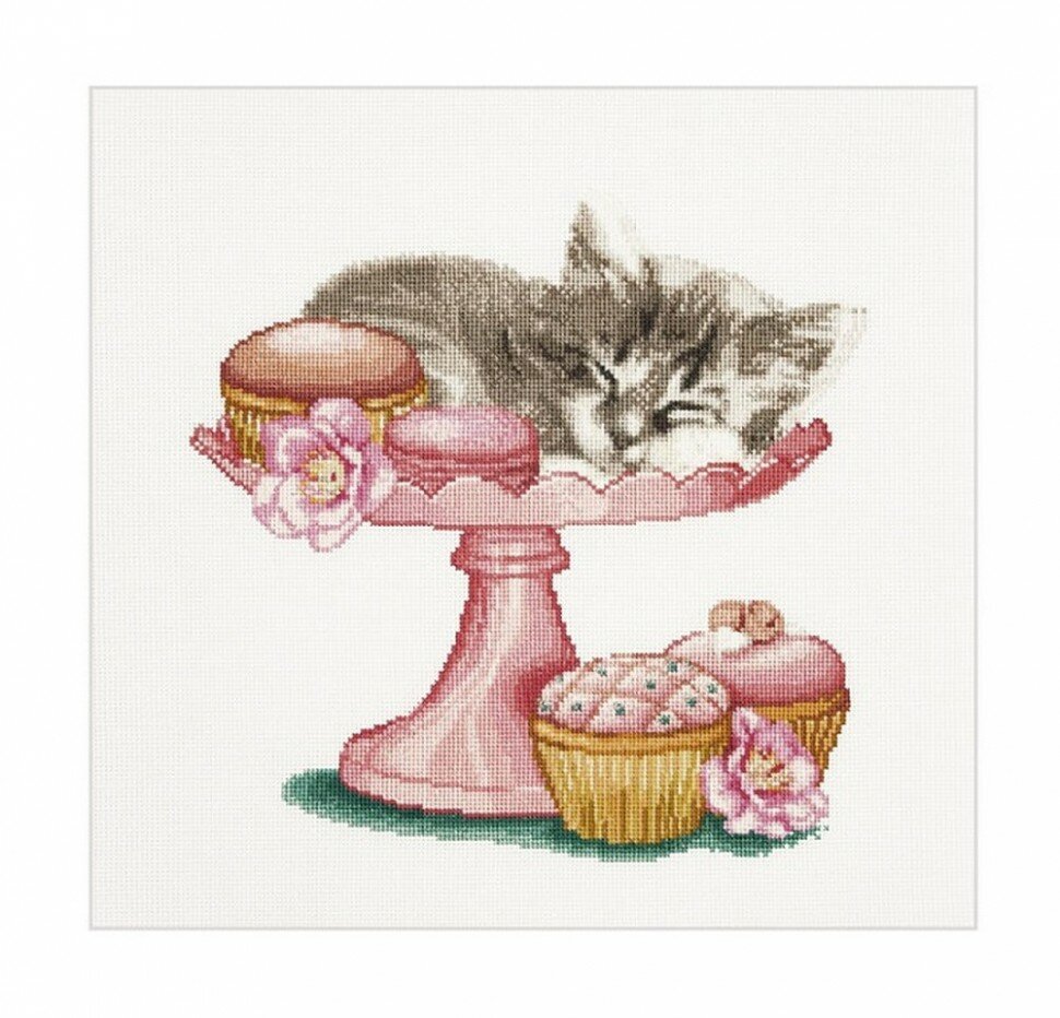 Набор для вышивания Thea Gouverneur #742A Sweet as Sugar (Слаще сахара), Счетный крест, 31 x 30 см