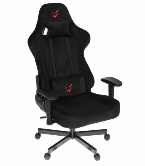 Кресло компьютерное игровое, офисное, геймерский игровой стул, ткань, 1 шт.