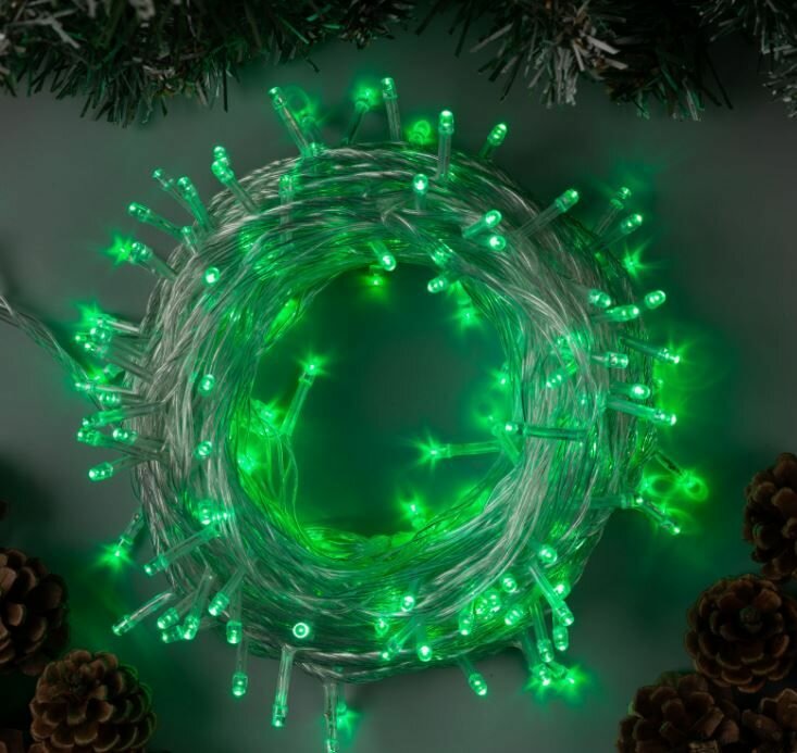 Гирлянда Luazon Lighting ECO, нить, светодиодная, 20м, зеленая