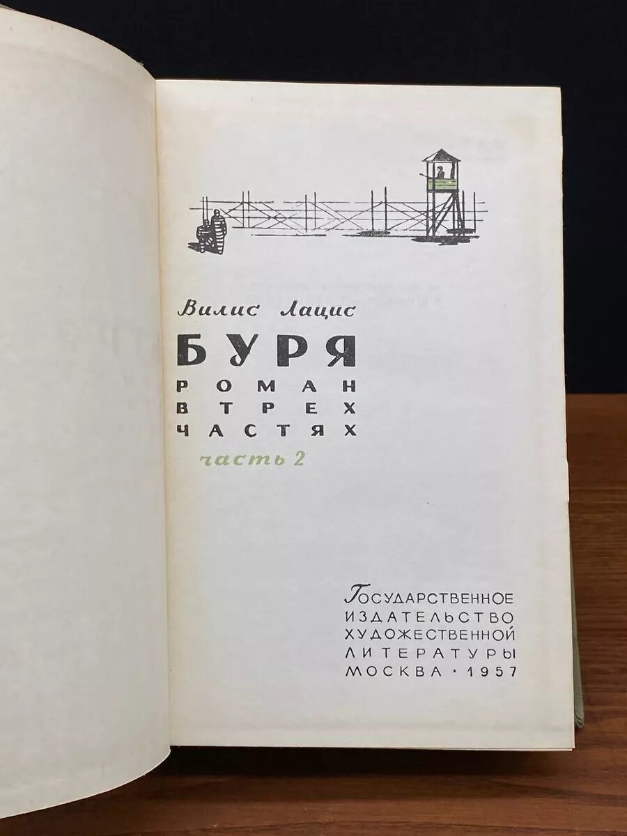 Книга. Буря. Роман в трех частях. Часть 2 1957 (2040385642745)