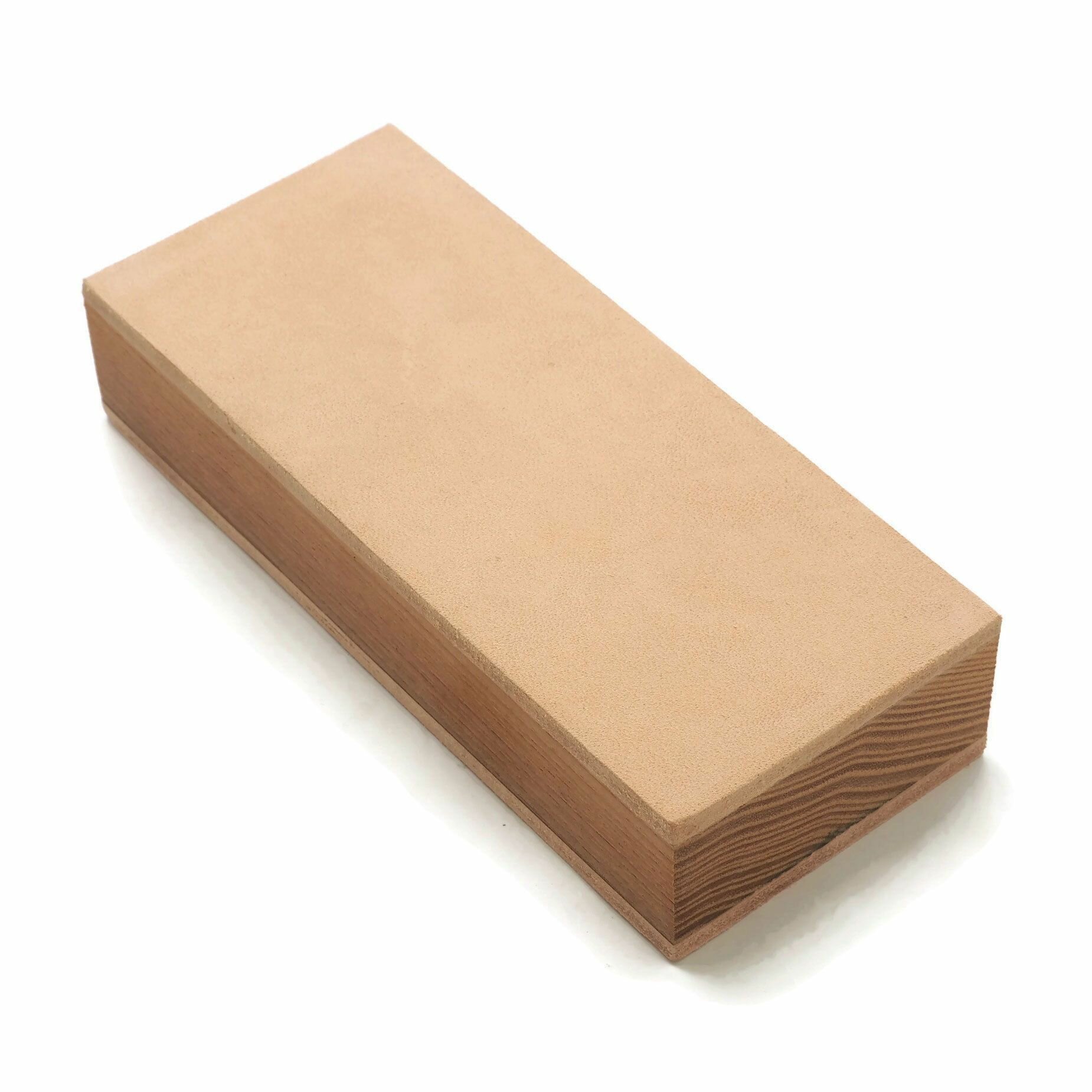 Брусок с кожей для правки ножей (13 x 5,5 см)