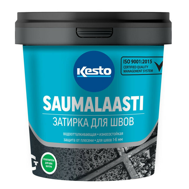 Затирка для швов KESTO 40 Saumalaasti 1-6мм 1кг серая, арт.80912