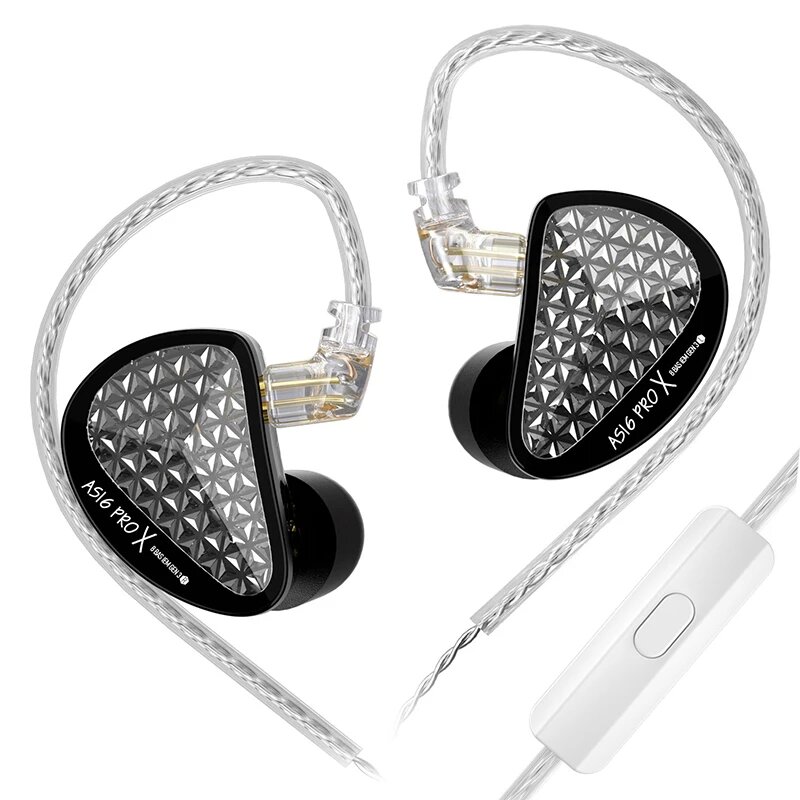 KZ AS16 Pro X наушники проводные, цвет AS16 Pro X MIC