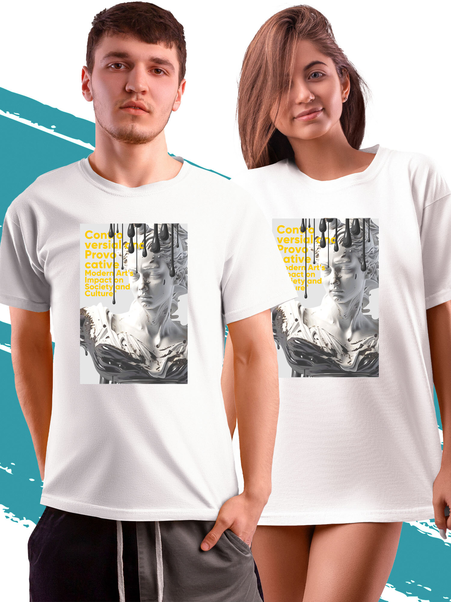 Футболка искусство с рисунком