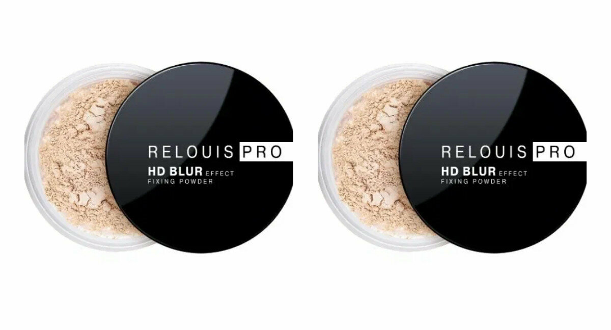 Пудра Relois PRO HD, фиксирующая с эффектом блюра, тон 01, 2 шт.