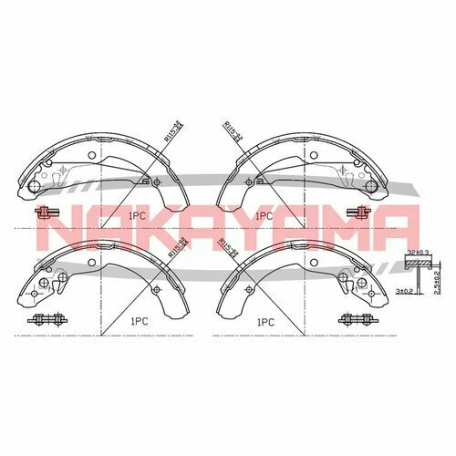 Колодки тормозные барабанные Nakayama HS7119NY