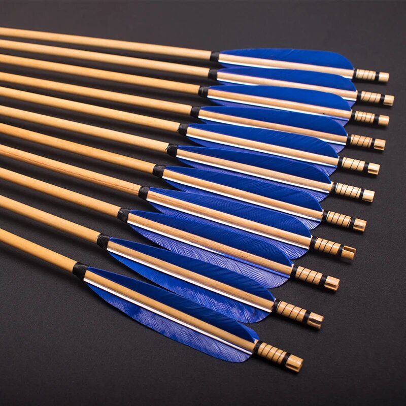Деревянные стрелы Yezelieying 82 см 6/12 шт. 12pcs 82cm