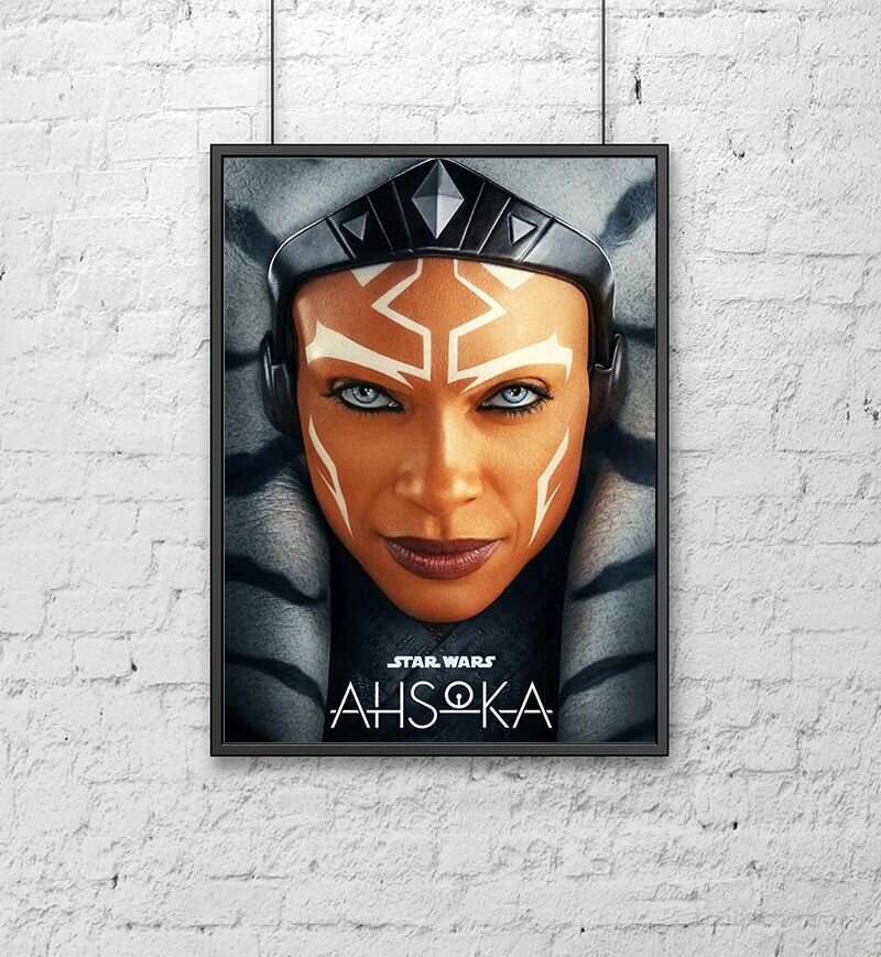 Постер 60х90 см. Сериал Асока (Ahsoka), Звездные Войны (Star Wars)